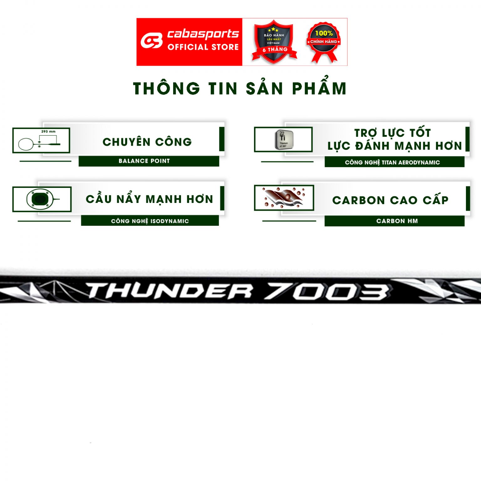Vợt Cầu Lông ProKennex Thunder 7003 Chuyên Công