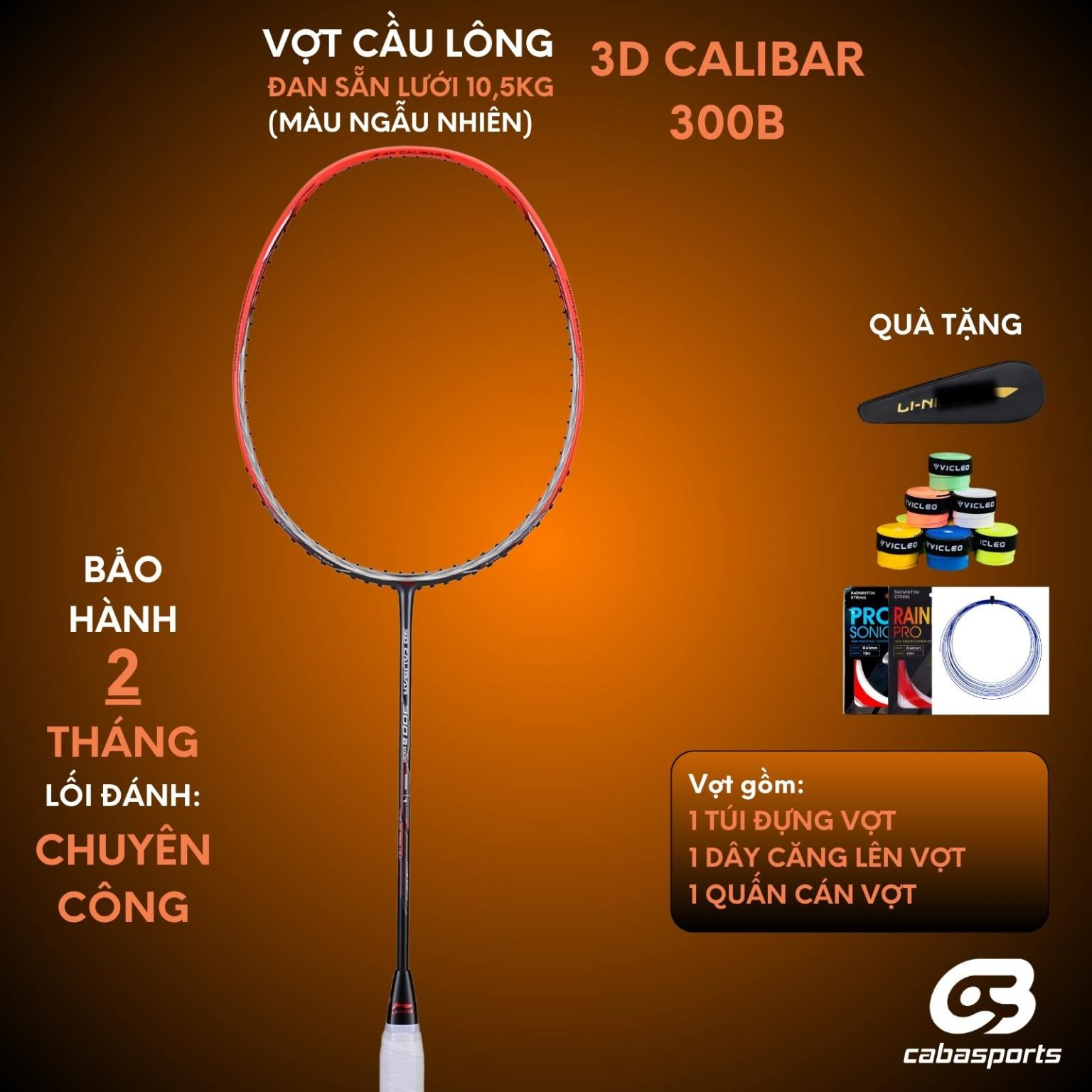 Vợt Cầu Lông Lining 3D Calibar 300B Chính Hãng
